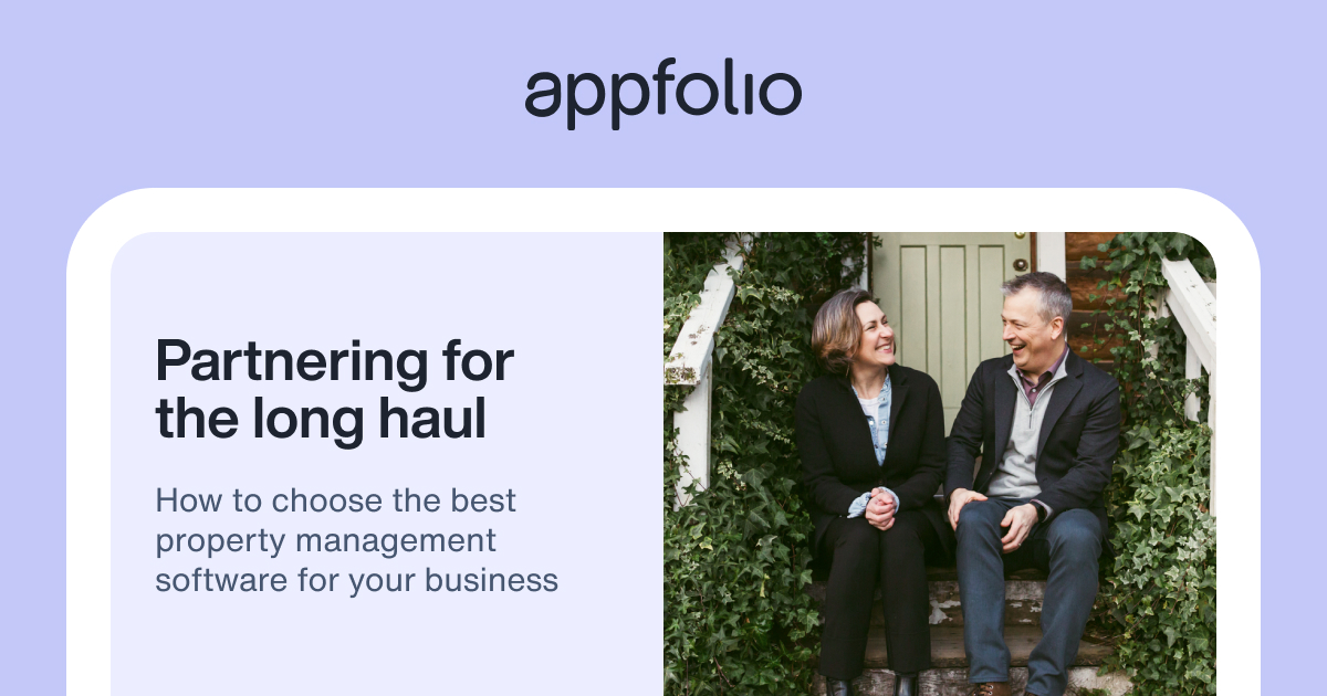Guide to choosing property management software | AppFolio
