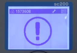 What do the different icons on a SC200 controller mean?