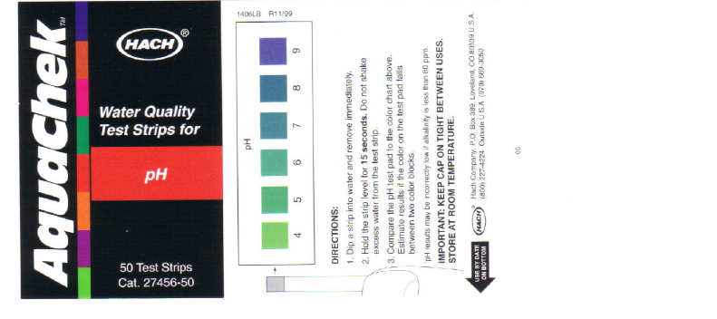 What do the labels look like for the pH test strips?