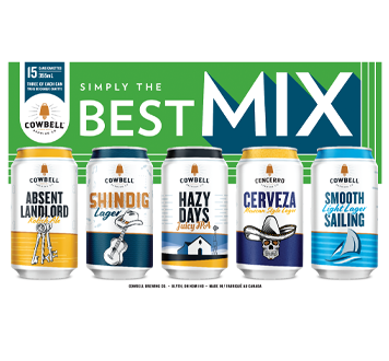 COWBELL BREWING CO. SIMPLY THE BEST MIX PACK: 15 X Can 355 ml - The ...