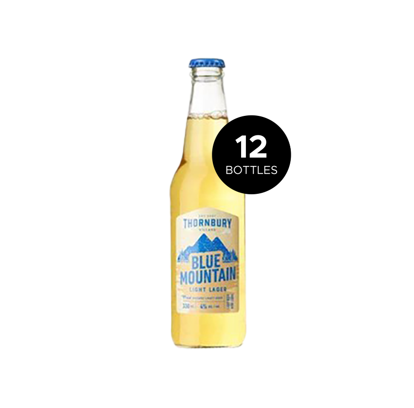 THORNBURY BLUE MOUNTAIN LIGHT LAGER: 12 X Bottle 330 ml - The Beer Store