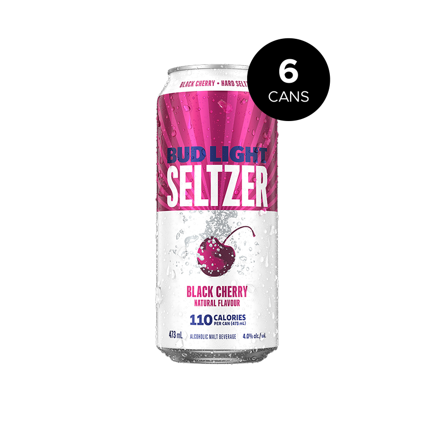 BUD LIGHT SELTZER BLACK CHERRY: 12 X Can 473 ml - The Beer Store