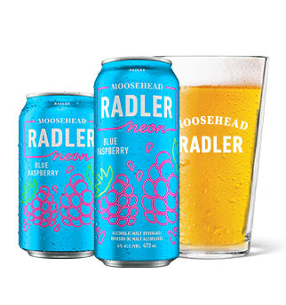MOOSEHEAD RADLER NEON BLUE RASPBERRY - The Beer Store