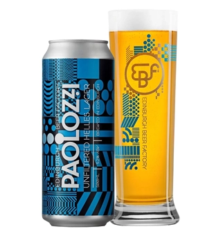 EDINBURGH BEER FACTORY - PAOLOZZI UNFILTERED CRAFT LAGER - The Beer Store