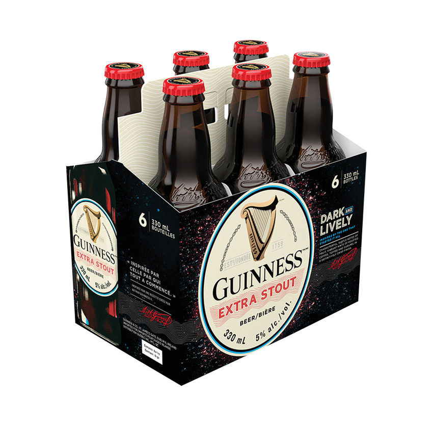 GUINNESS EXTRA STOUT: 24 X Bottle 330 ml - The Beer Store