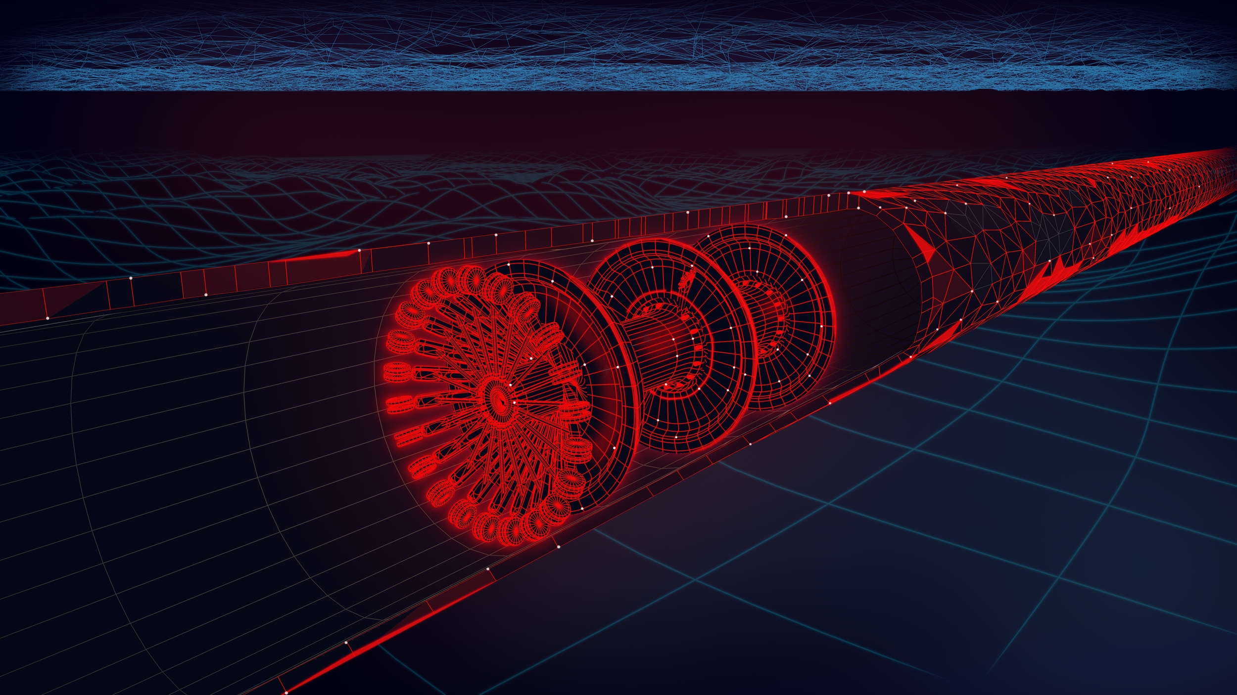 Operator Performs Inline Inspection in Ethylene Pipeline