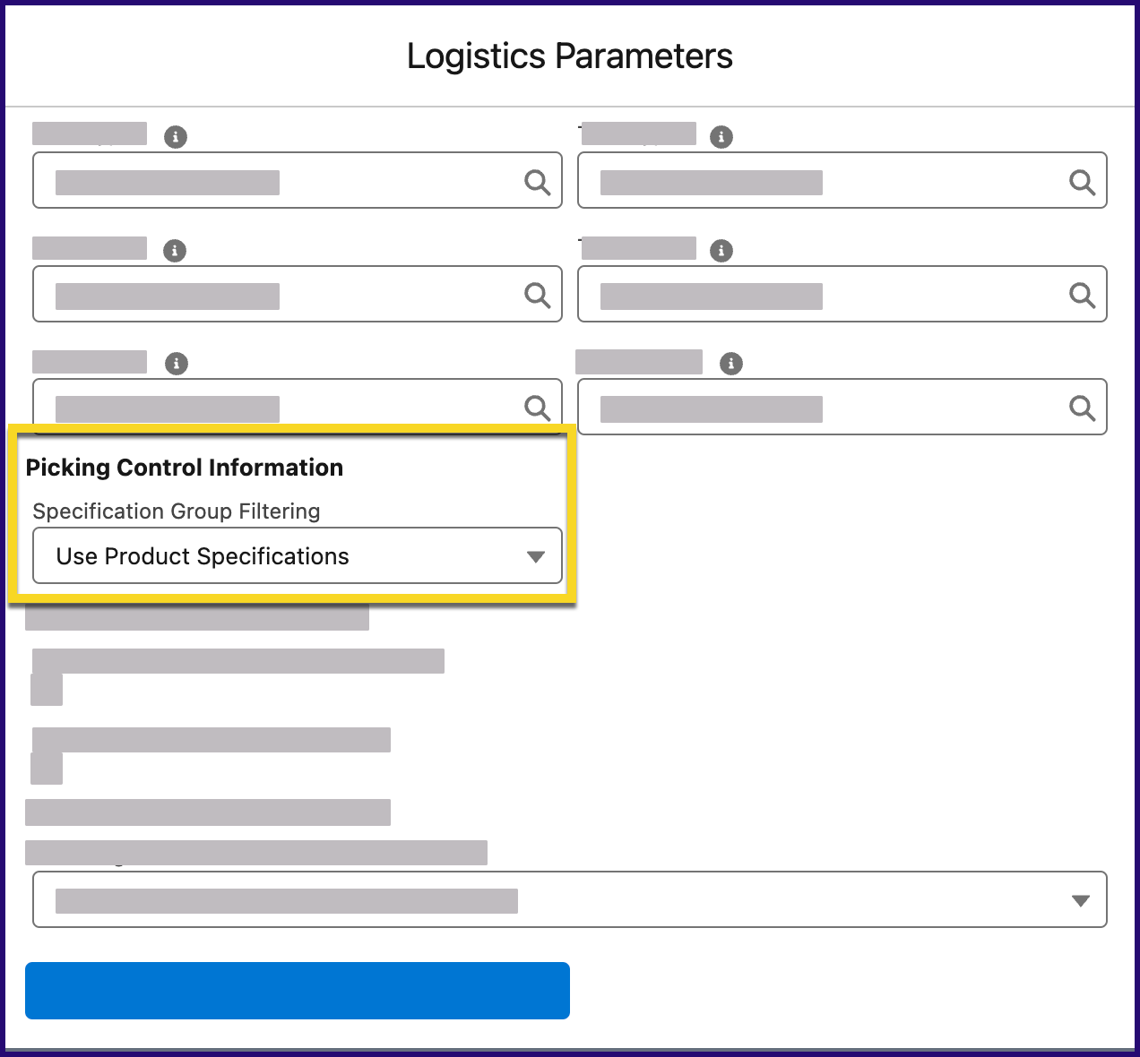 Specification Groups