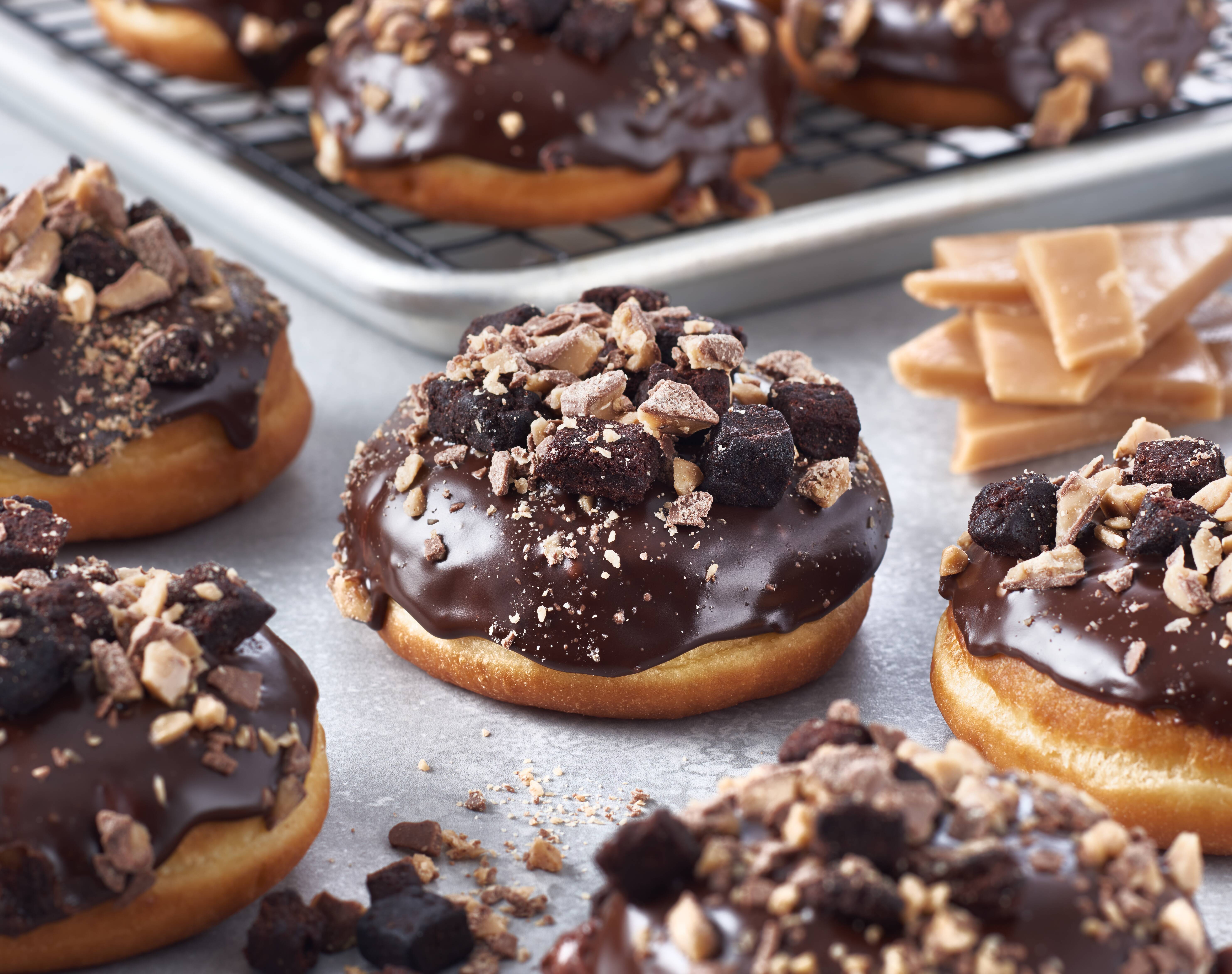 Brownie Toffee Crunch Donuts