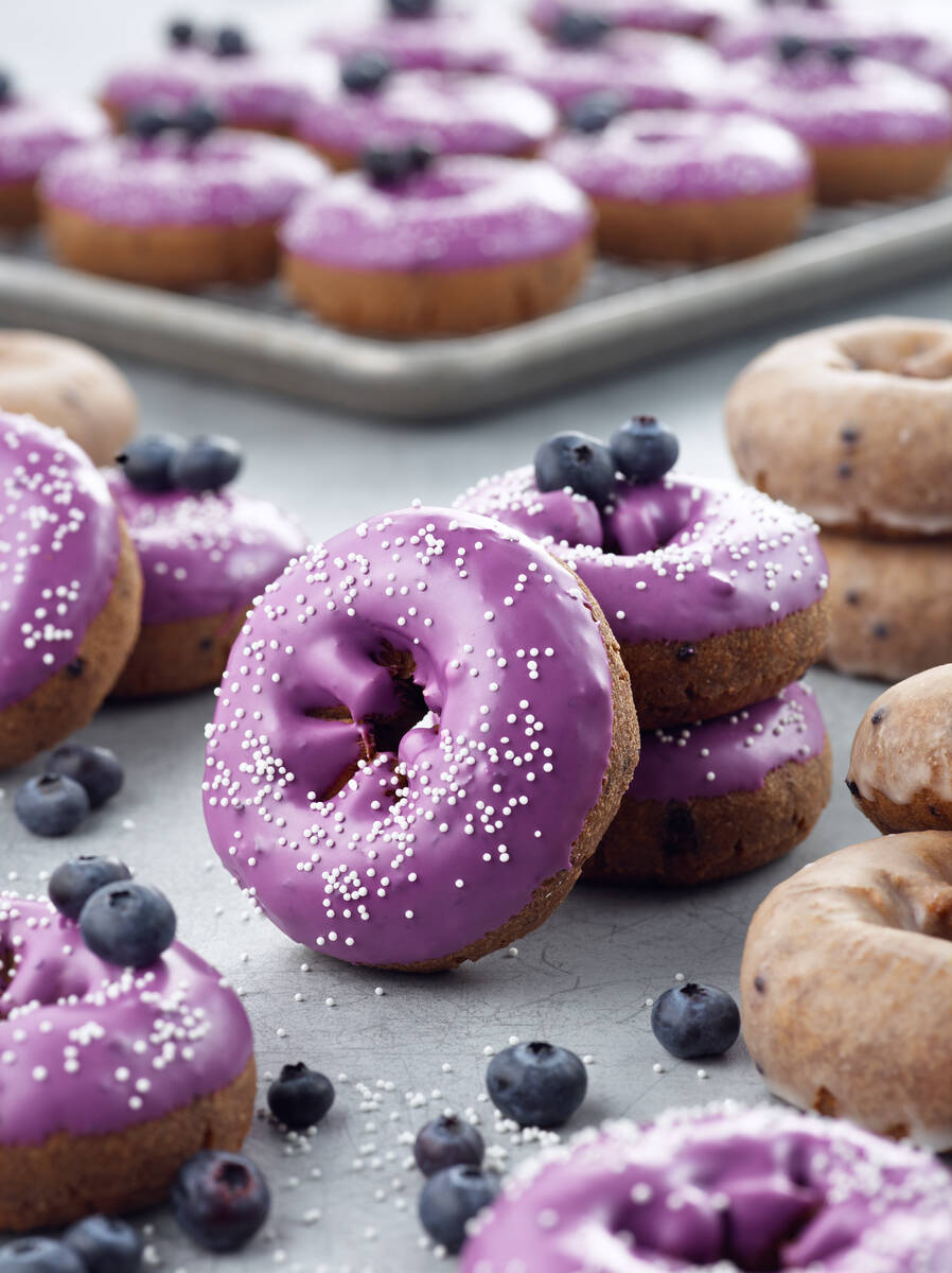 Double Blueberry Cake Donuts