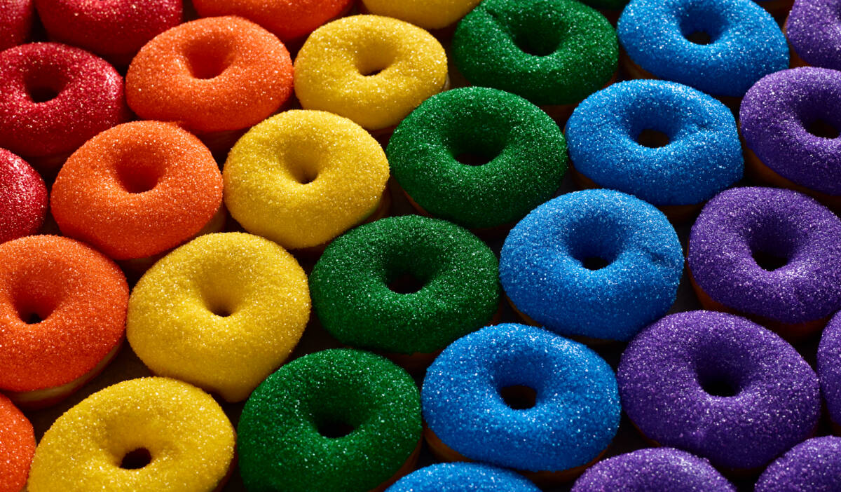 Glitter Pride Donuts