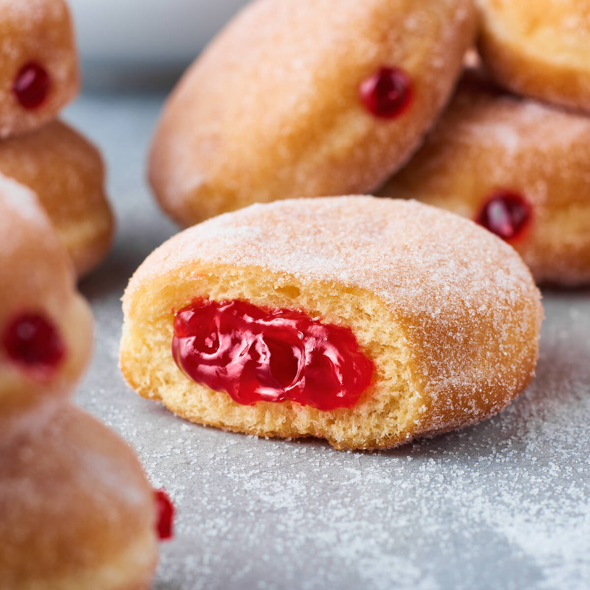 Apple Raspberry Donuts