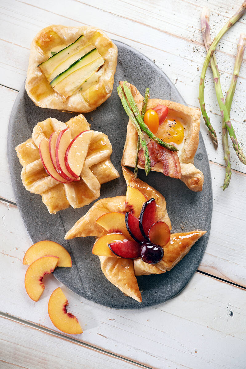 Personal Puff Pastry Tarts- Summer Squash With Ricotta