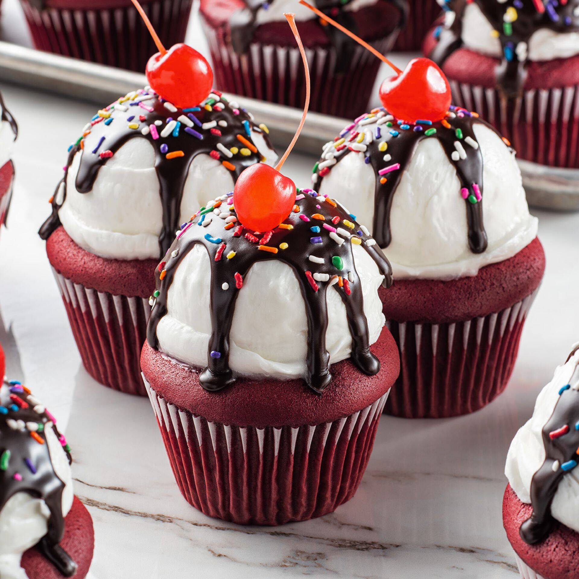 Red Velvet SunDae CupCakes