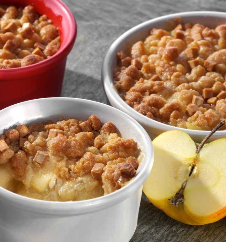 Mini Apple Crumbles
