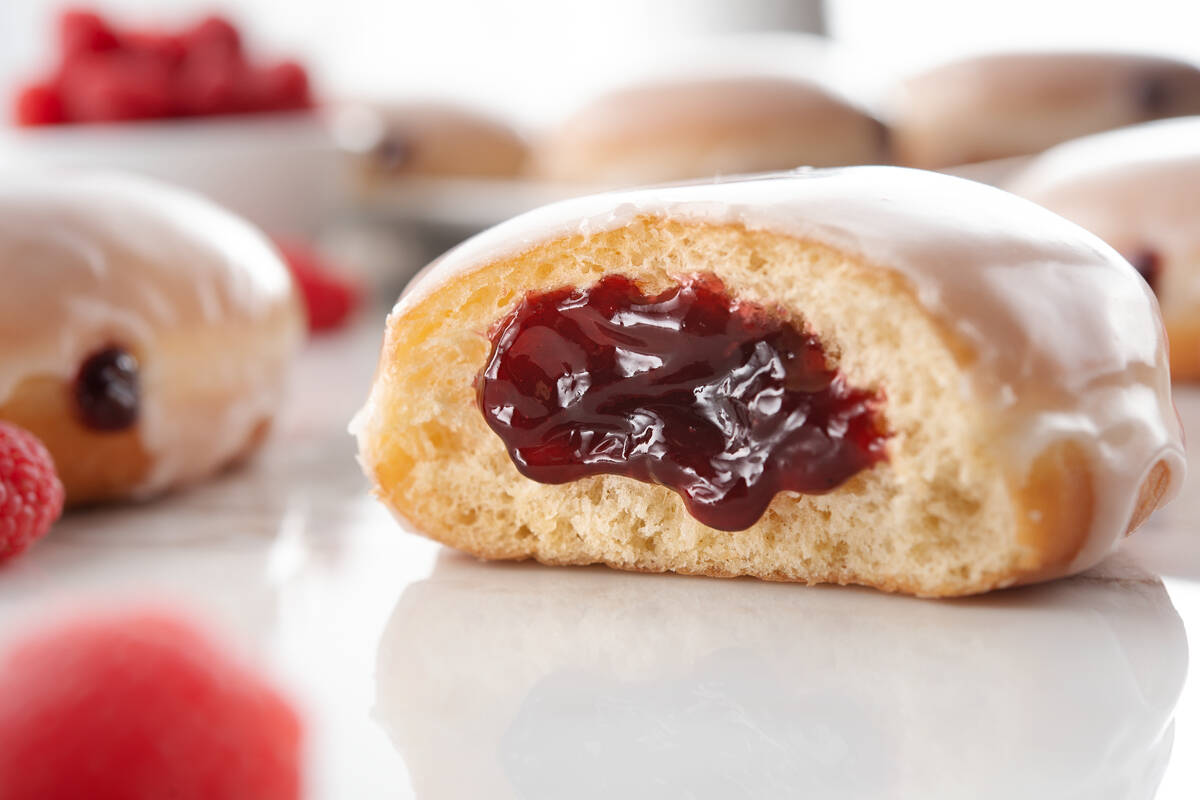 Raspberry Filled Donuts
