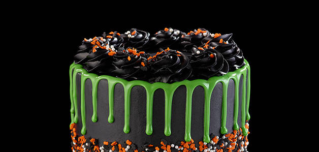 Spooky Delight Drip Cake