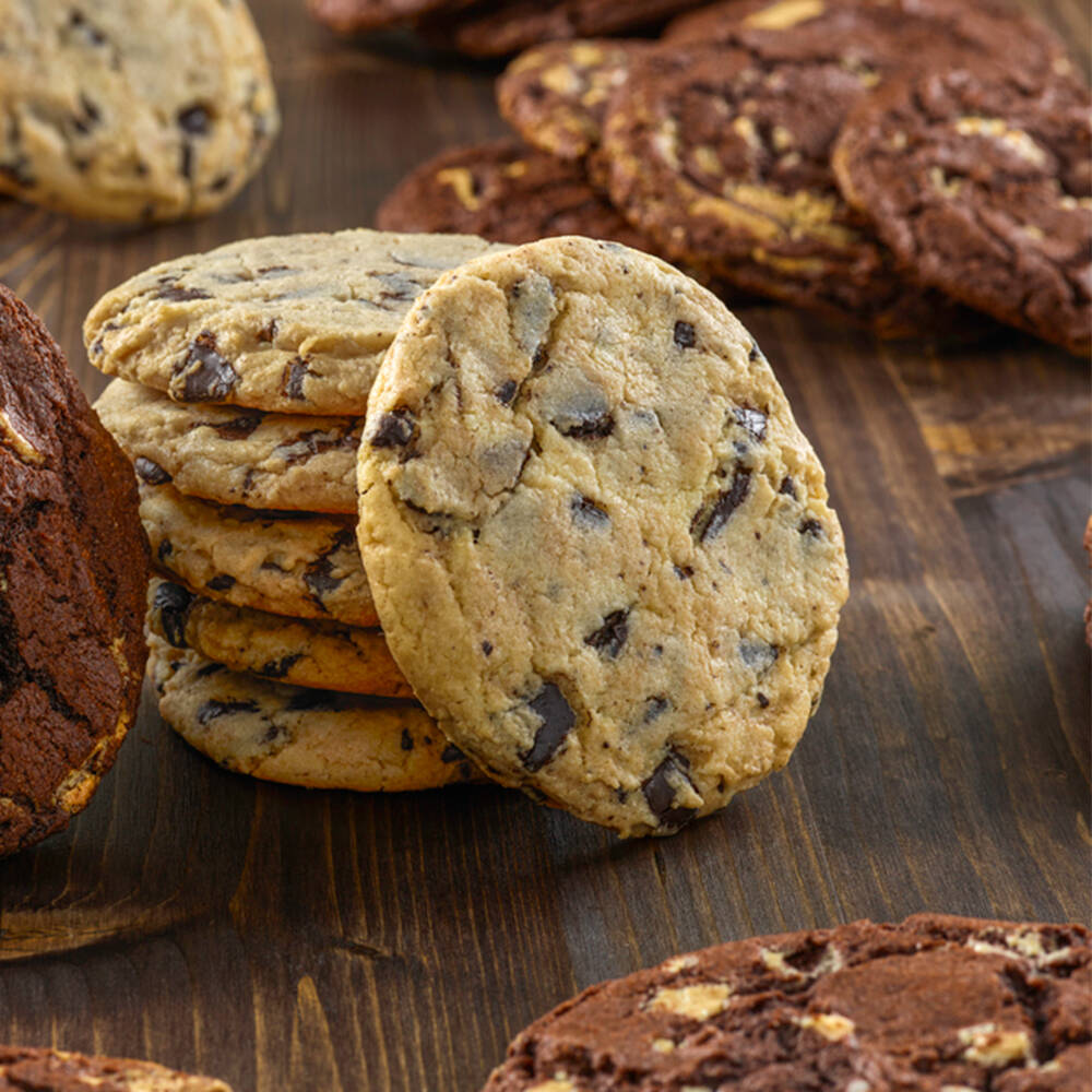 Vanilla Creme Cake Cookies w/Dark Hard Set