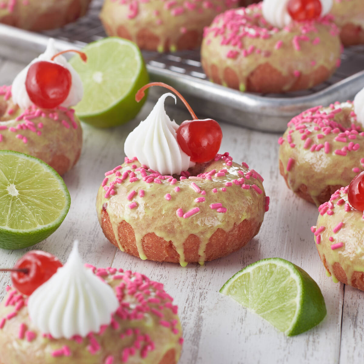 Cherry Limeade Donuts