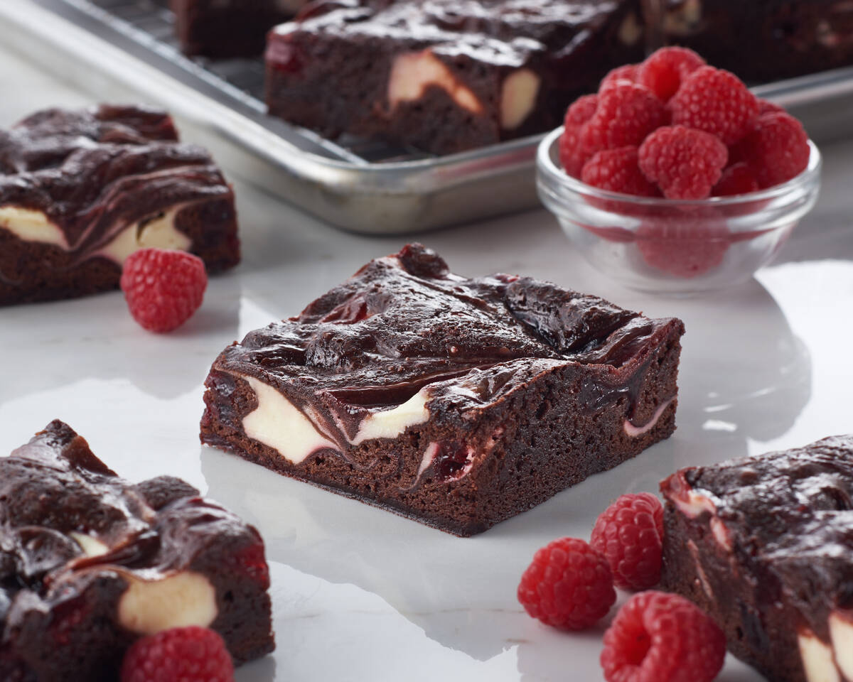 Raspberry Cream Cheese Brownies