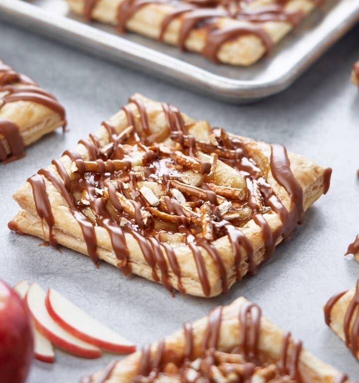 Caramel Apple Crostatas