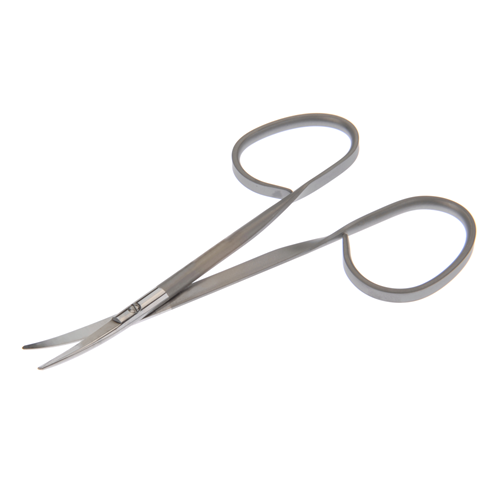 Scissors, Utility, Lightly Curved, Blunt, Large Ribbon Ring Handles w ...