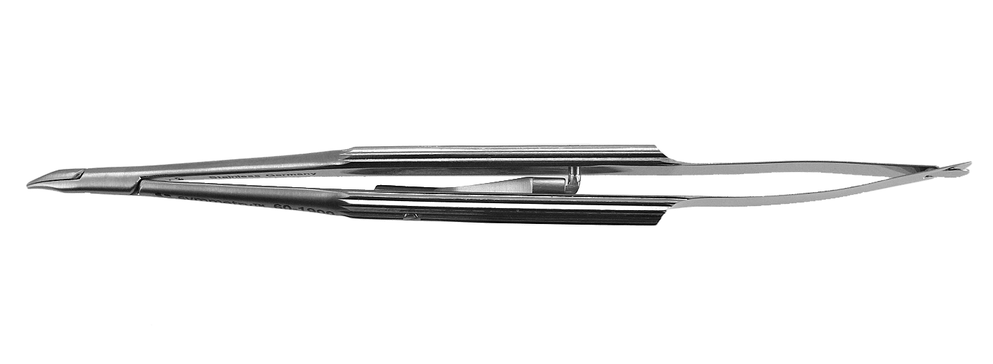 Needle Holder, Troutman, Curved, w/Lock, 4 3/4 in | Aspen Surgical