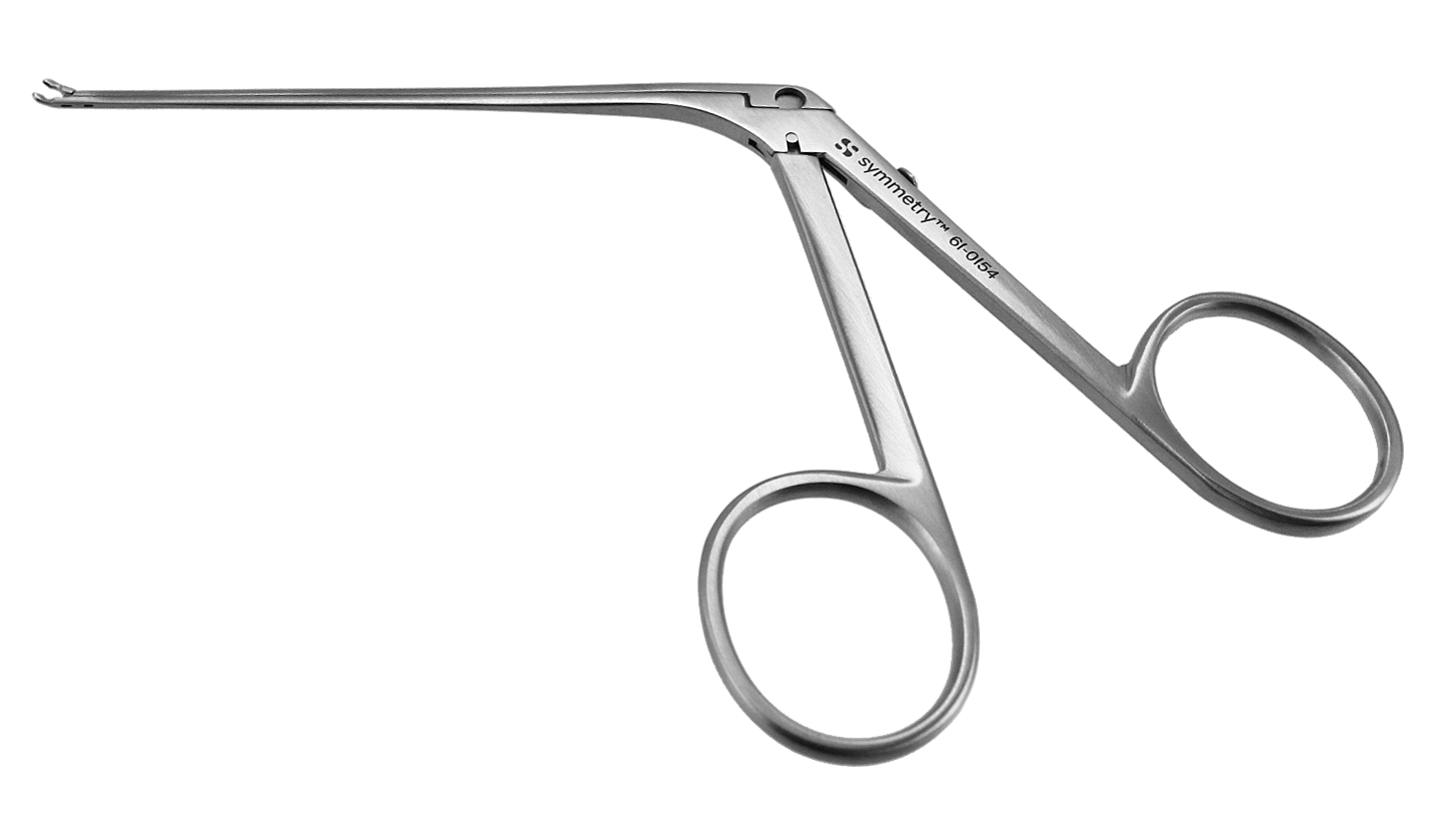 Forceps, House Oval Cup, Angled Left, 0.6 mm x 1.0 mm Oval, 75 mm Shaft ...