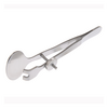 Forceps, Ehrhardt Lid, w/ 14 mm Lower Plate, Straight, 9 mm, Serrated ...