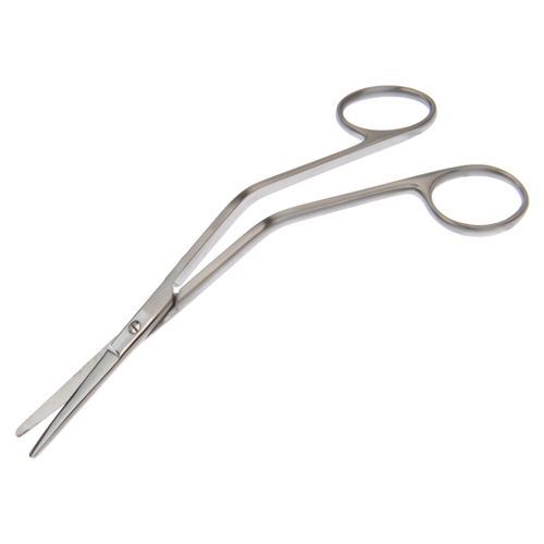 Scissors, Goldman Septum, Serrated Blades, Angled Handle, 5 3/4 in ...