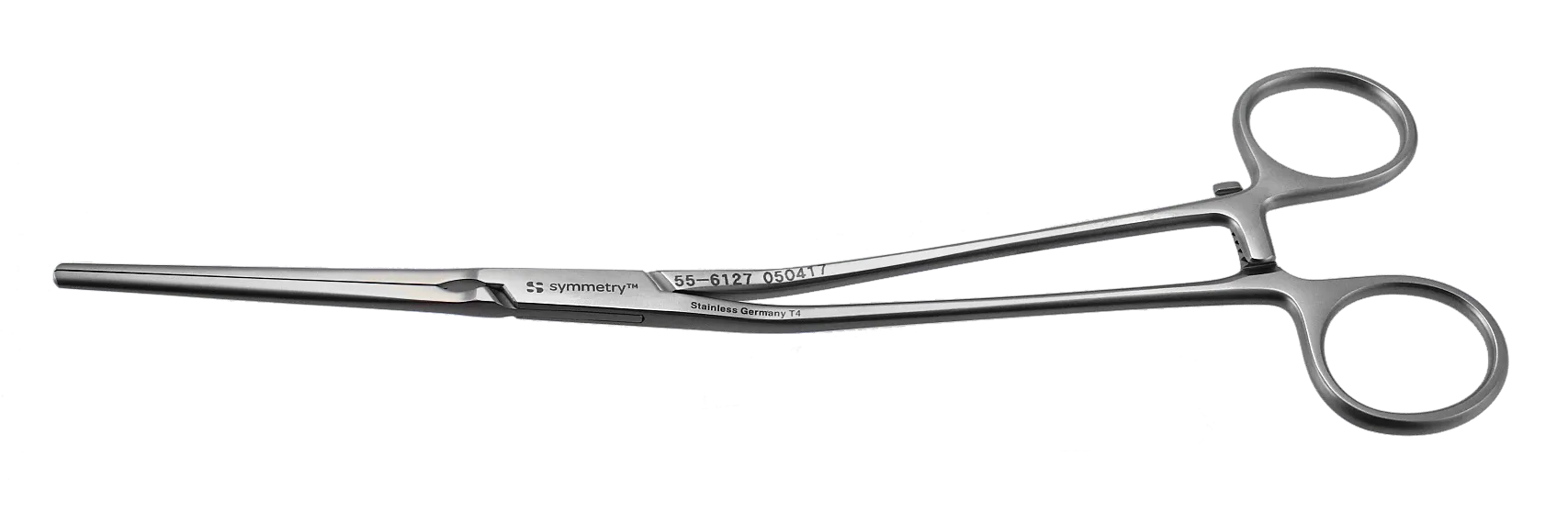 Clamp, Glover Coarctation, Angled, Straight Jaw, 10 1/2 in | Aspen Surgical