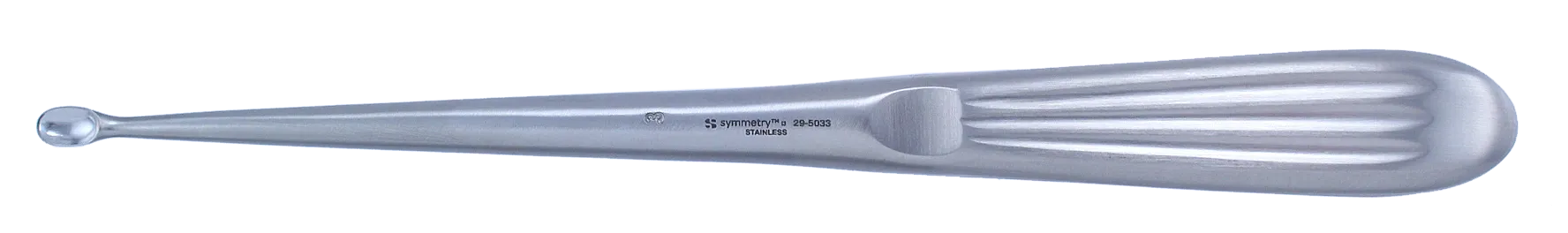 Curette, Spinal Fusion, Straight, #3, Oval, 8 in | Aspen Surgical