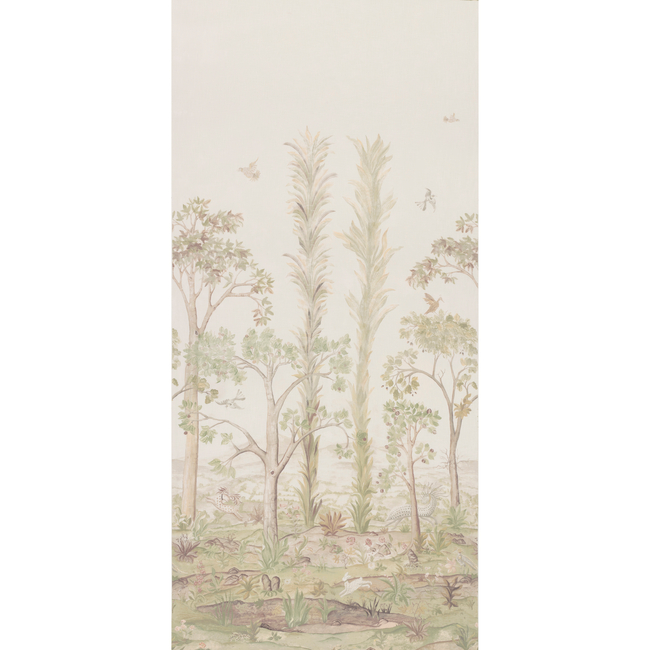 Tall Trees Printed Panel - Soft Green | Kravet