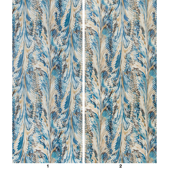 Taplow Paper - Navy/Slate | Kravet