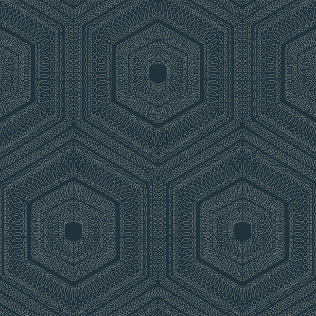 Concentric Groove - Deep Navy | Kravet